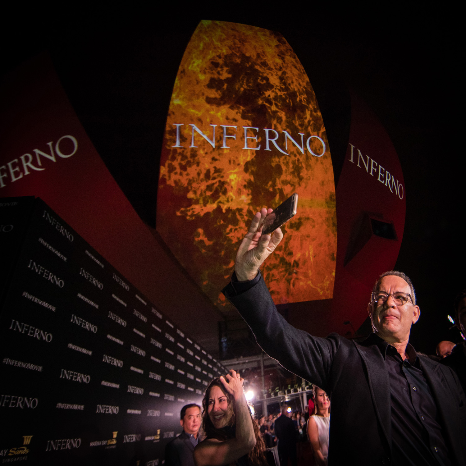 Tom Hanks, Ron Howard at ‘Inferno’ Red Carpet Event in Singapore ...