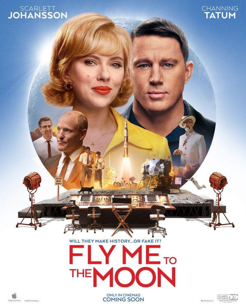 Scarlett Johansson and Channing Tatum work it in posters for “Fly Me to ...